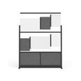 Luxor Modular Wall Room Divider System - Black Frame - 53" x 70 ...