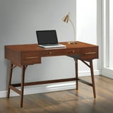 Furinno JAYA Simple Design Computer Writing Desk, Walnut - Walmart.com