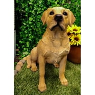 Sandicast "Life Size Large" Sitting Black Labrador Retriever Dog ...