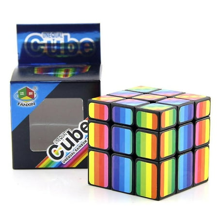 Fanxin Rainbow Mirror Magic Cube 3x3 Puzzle Magic Cube 3x3x3 Safe Abs ...