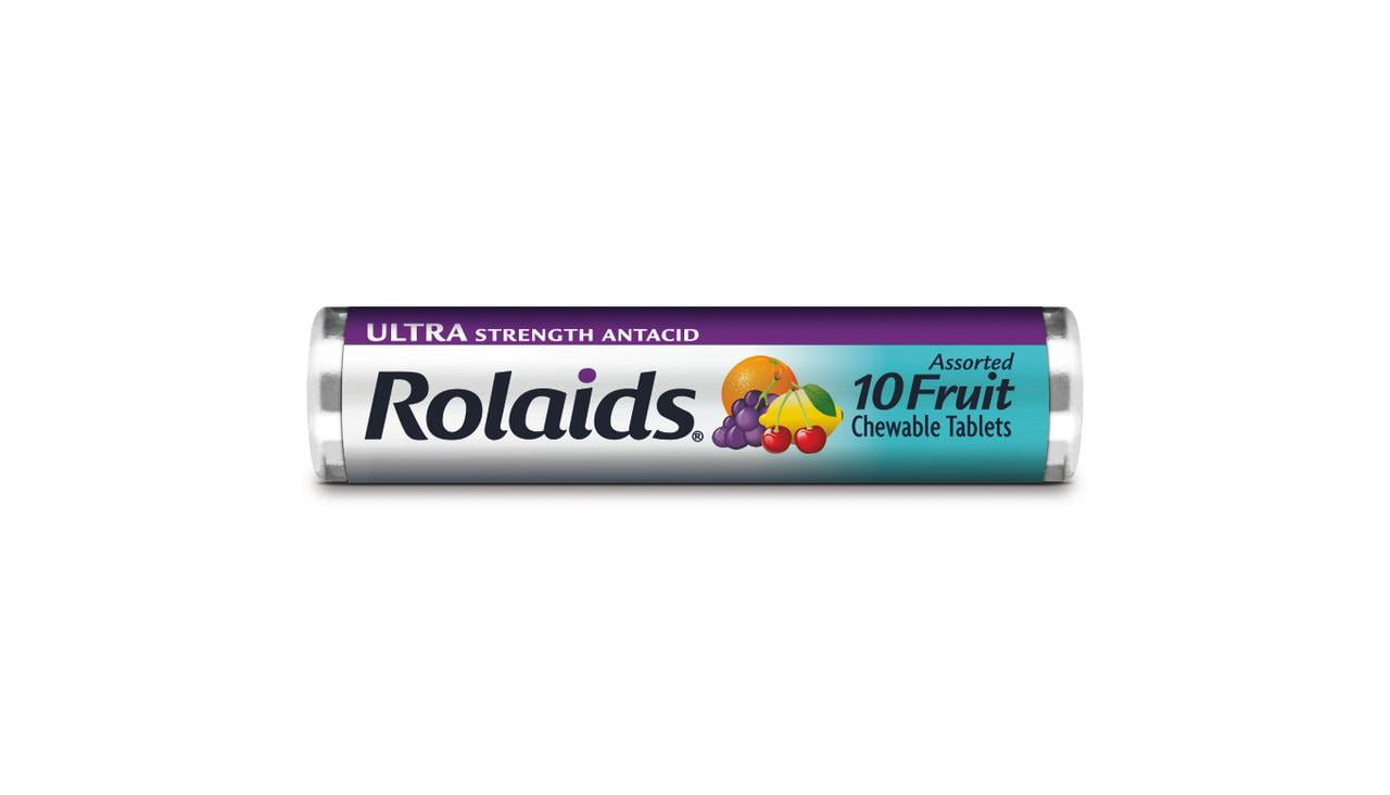 Rolaids Ultra Strength Tablets, Fruit 10ct Roll - Walmart.com