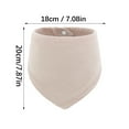 3pcs Drooling Apron Burp Cloths Strong Absorbent Feeding Bib for Infant ...