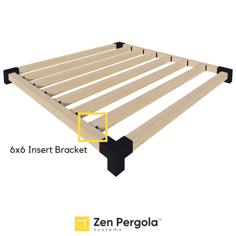 Pergola Rafter Bracket For 2x6 Wood Roof Rafters, 43% OFF