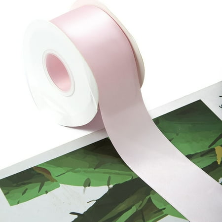 3" Wide Double Face Satin Ribbon, Light Pink, 5 Yds, Solid Color ...