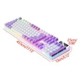 Gaming Floating Keyboard with White Light, USB Wired Water Mechanical ...