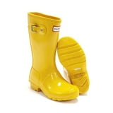 Hunter Girls Original Gloss Rain Boot, Yellow,2 M US - Walmart.com