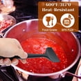 XUERUI-3 PcsHeat Resistant Silicone Spoon Spatulas, 600°F High Temp ...