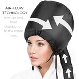 Hair Dryer Bonnet - Soft Hood Hair Drying Adjustable Dryer Cap with ...