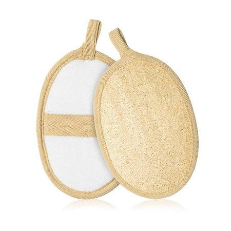 Exfoliating Loofah Sponge Pads, Natural Luffa And Terry Cloth Materials ...