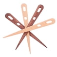 Qiysamall 4-Piece Wooden Knitting Needles Set for Sweaters, Scarves ...