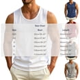 Chiccall Mens Crew Neck Tank Top Solid Color Quick Dry Muscle Pullover ...