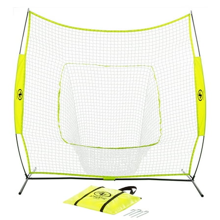 PowerNet 8x8 XLP PRO Net One Piece Frame Heavy Tee Strike Zone Training ...
