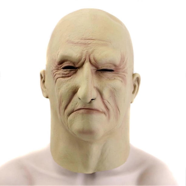 Old Man Hallowen Mask Realistic Latex Halloween Costume Party Props ...