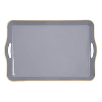 MAONAME Melamine Serving Tray with Handles, Gray Modern Decorative Tray ...