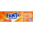 Fanta Zero Sugar, Caffeine-Free Orange Fruit Soda Pop, 12 fl oz, 12 ...