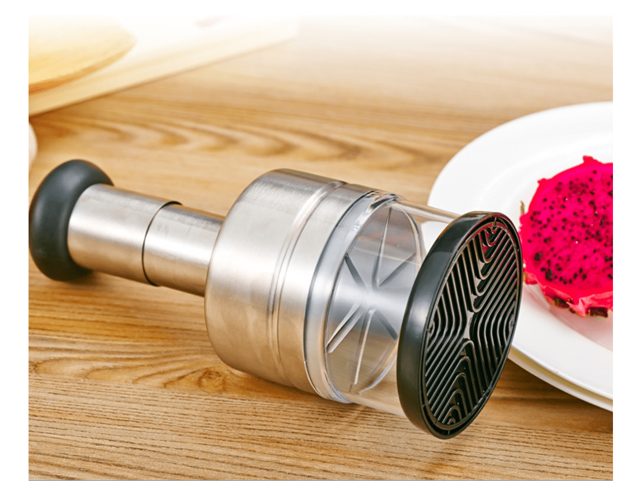 Food Chopper - One Piece Salad Vegetable Chopper and Slicer Dicer ...