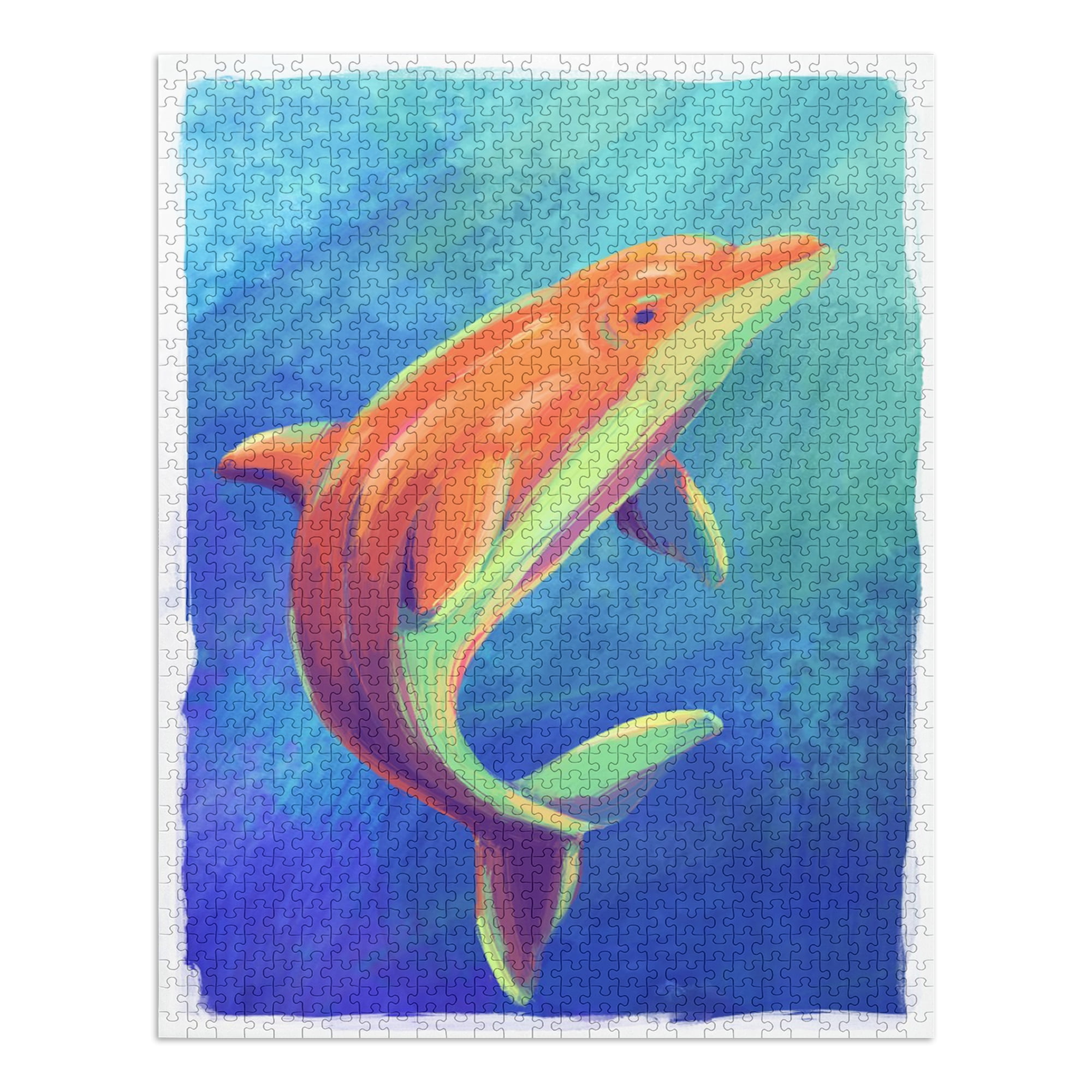 Vivid Unique Jigsaw Lantern Press Artwork Adults 1000 Pieces Bottlenose ...
