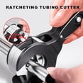 Ratcheting Tubing Cutter, 2 in 1 Close Quarters Tube Compact Cutter ...
