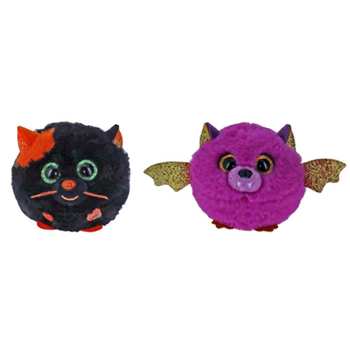 TY Puffies (Beanie Balls) Plush - SET of 2 Halloween 2022 Releases ...