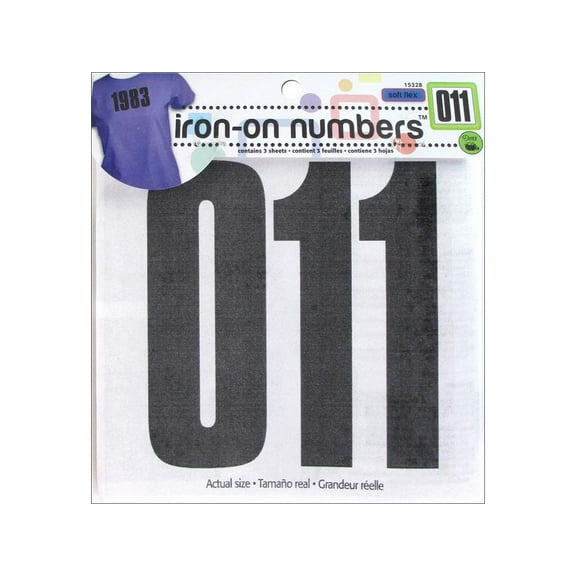 Iron on Numbers