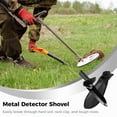 Double Serrated Edge Metal Detector Shovel with Heavy Duty Garden ...