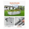 Metal Raised Garden Bed 4x2x1 ft - Galvanized Steel Planter Box ...