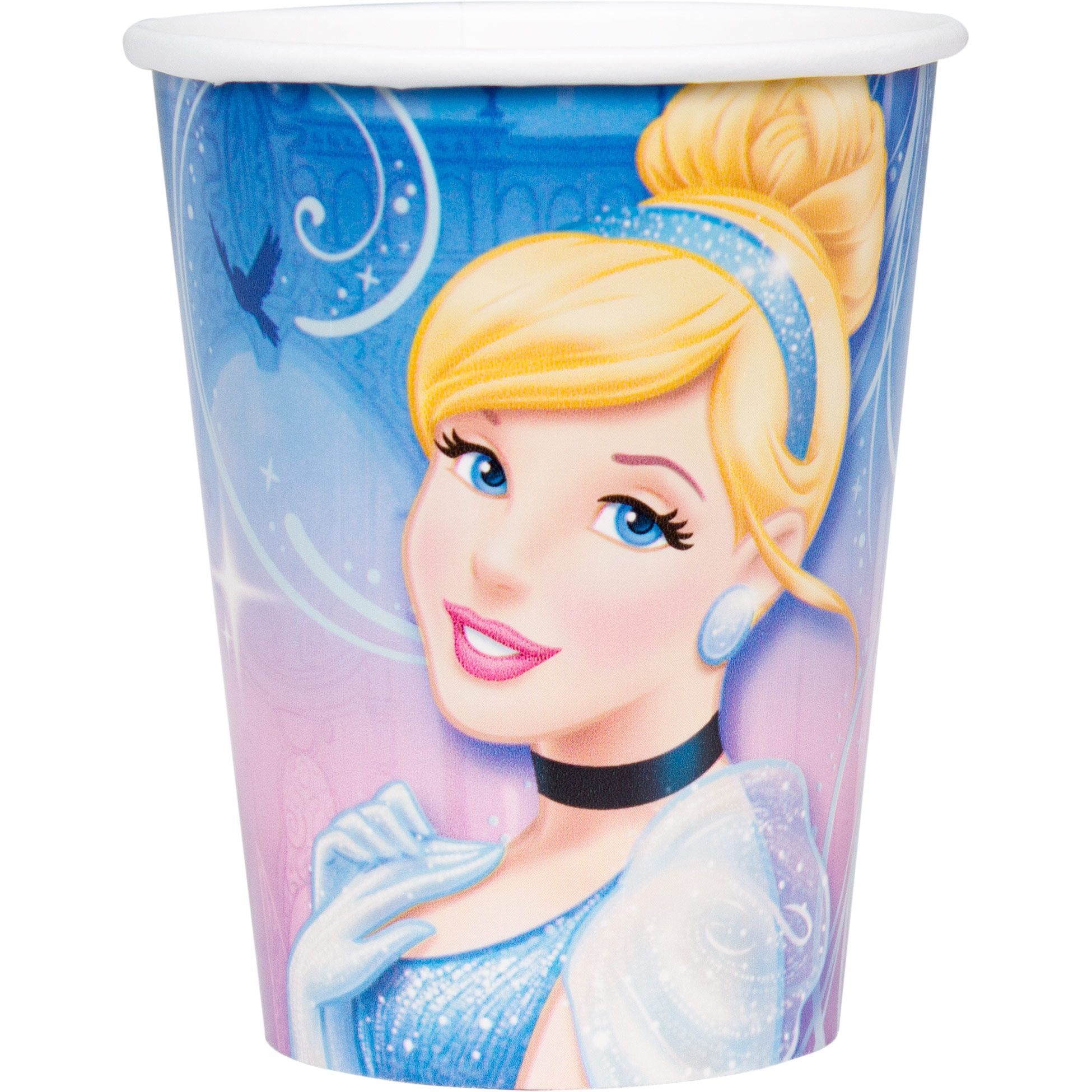 Disney Cinderella Sparkle 9 oz Paper Cups, 8pk - Walmart.com - Walmart.com