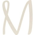 Acrylic Letter M Script, 3'' Tall White Alphabet Craft, Color Options ...