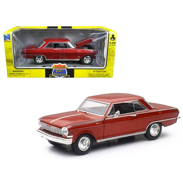 1964 Chevrolet Nova SS Burgundy "Muscle Car Collection" 1/25 Diecast ...
