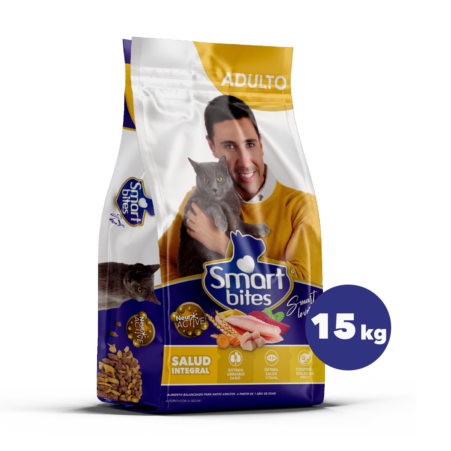 Alimento para Gato Smart Bites Adulto Neuroactive 15 Kg | Walmart en línea