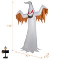 12FT 4pcs Giant Scary Ghost with Flames & Flashing Red Eyes Inflatable ...