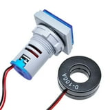 Square Dual Display Indicator Ammeter Voltmeter 2-in-1 Signal Light ...