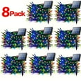 4/8Pack 131Ft Solar String Lights (100LEDs) - 8 Lighting Modes, IP44 ...