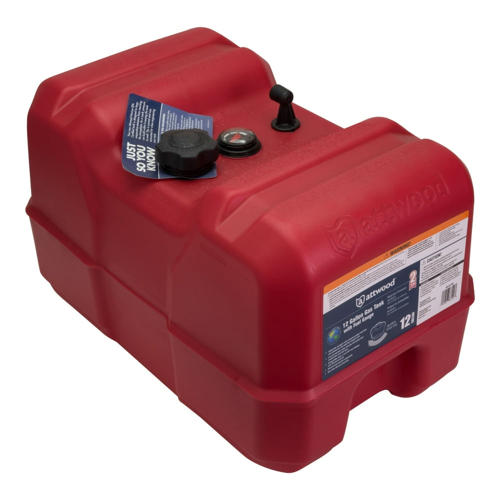 Attwood Gallon Fuel Tank with Gauge, EPA Compliant - Walmart.com ...