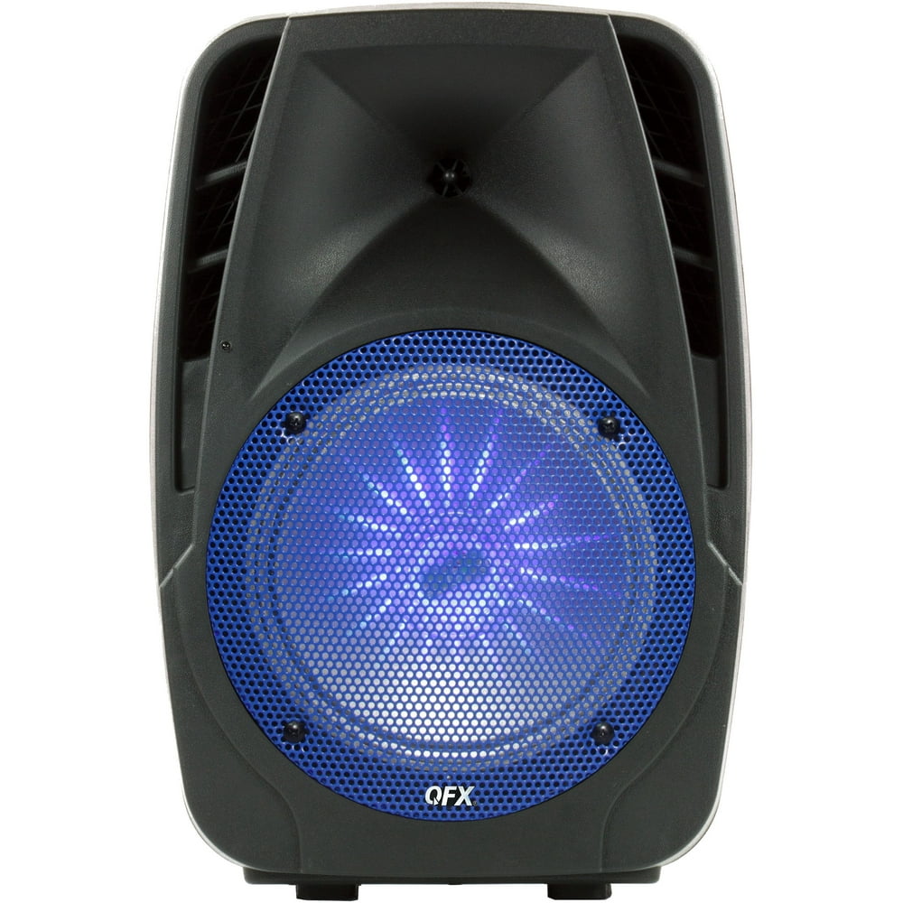 QFX PBX-810 8" Portable Karaoke Party Bluetooth Speaker (Bonus ...