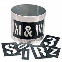 Stencil Kit, Combination Set, Letters and Numbers, 2 in Character ...