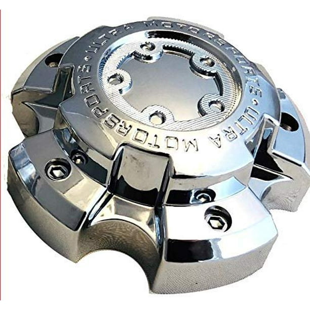 Ultra 5 Lug Chrome Wheel Center Cap (Qty 1) p/n # 89-9855 with Bolts ...