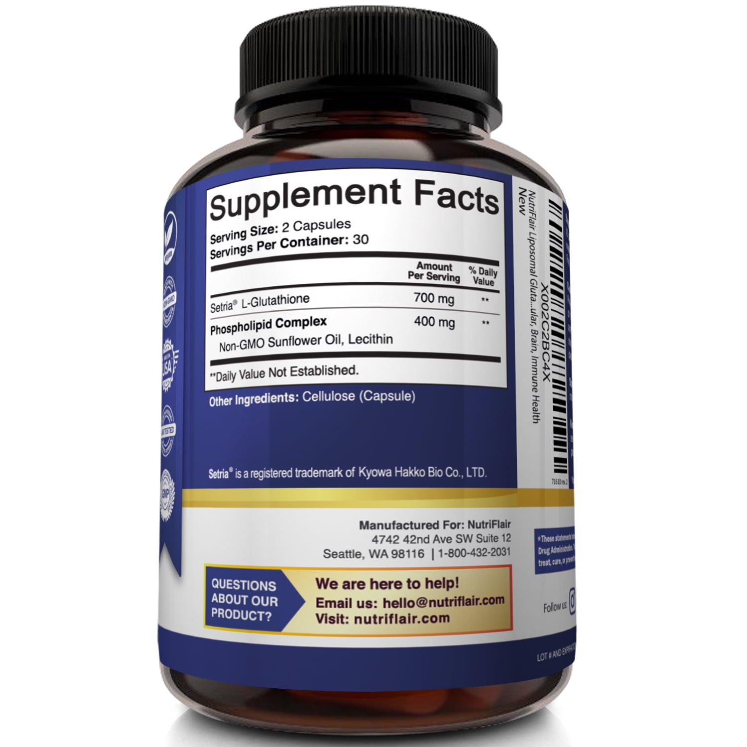 NutriFlair Liposomal Glutathione Supplement Philippines | Ubuy