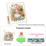 Gnomes in the Sunflower Bush Diamond Art Painting Kit - Walmart.com
