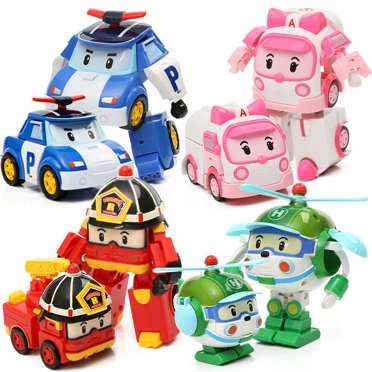 Robocar POLI Toys, DRONEY Transforming Robot Toys, 4" Action Figure ...