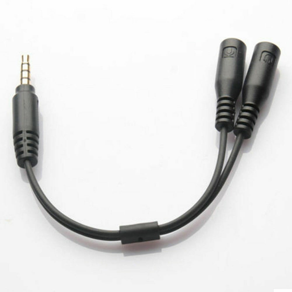 Headset Adapter For 3.5mm Headsets With Separate Headphone Microphone ...