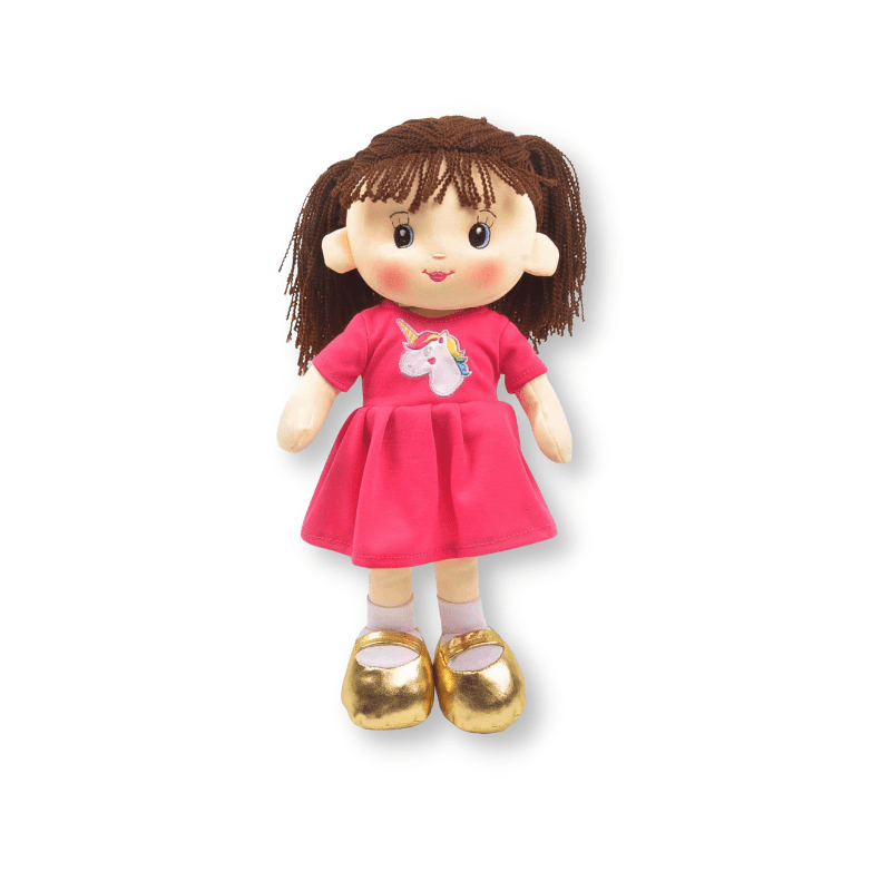 Muñeca DE Trapo Y Tela Linzy Toys Laura 40 Cm Peluche Interactivo ...