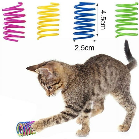 Cat Springs Toys, Cat Spiral Springs Colorful Interactive Cat Toys for ...