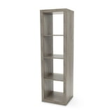 Better Homes & Gardens 4 Cube Vertical Storage Organizer, Rustic Gray ...