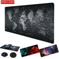 Large Gaming Mouse Pad 31x12 Inch, Extended Desk Mat with Stitched ...