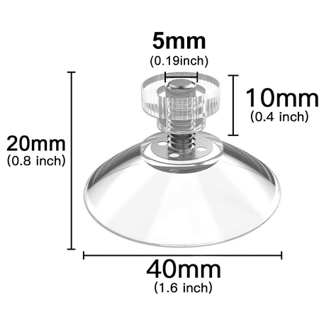 4 x suction cups Ø 30 mm with adhesive plate Sucker with adhesive ...