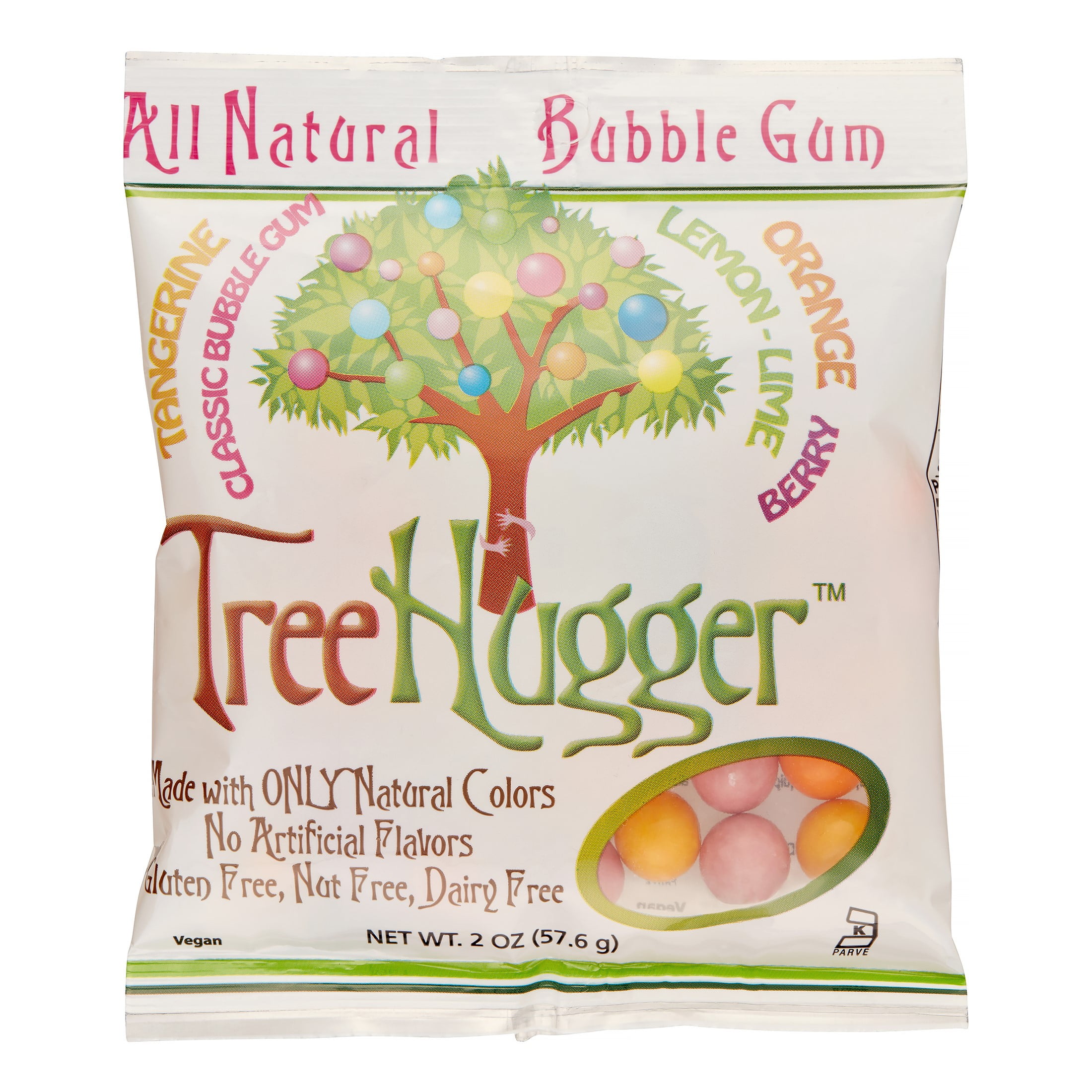Tree Hugger All Natural Bubble Gum Citrus, Tangerine, Orange, Lemon ...