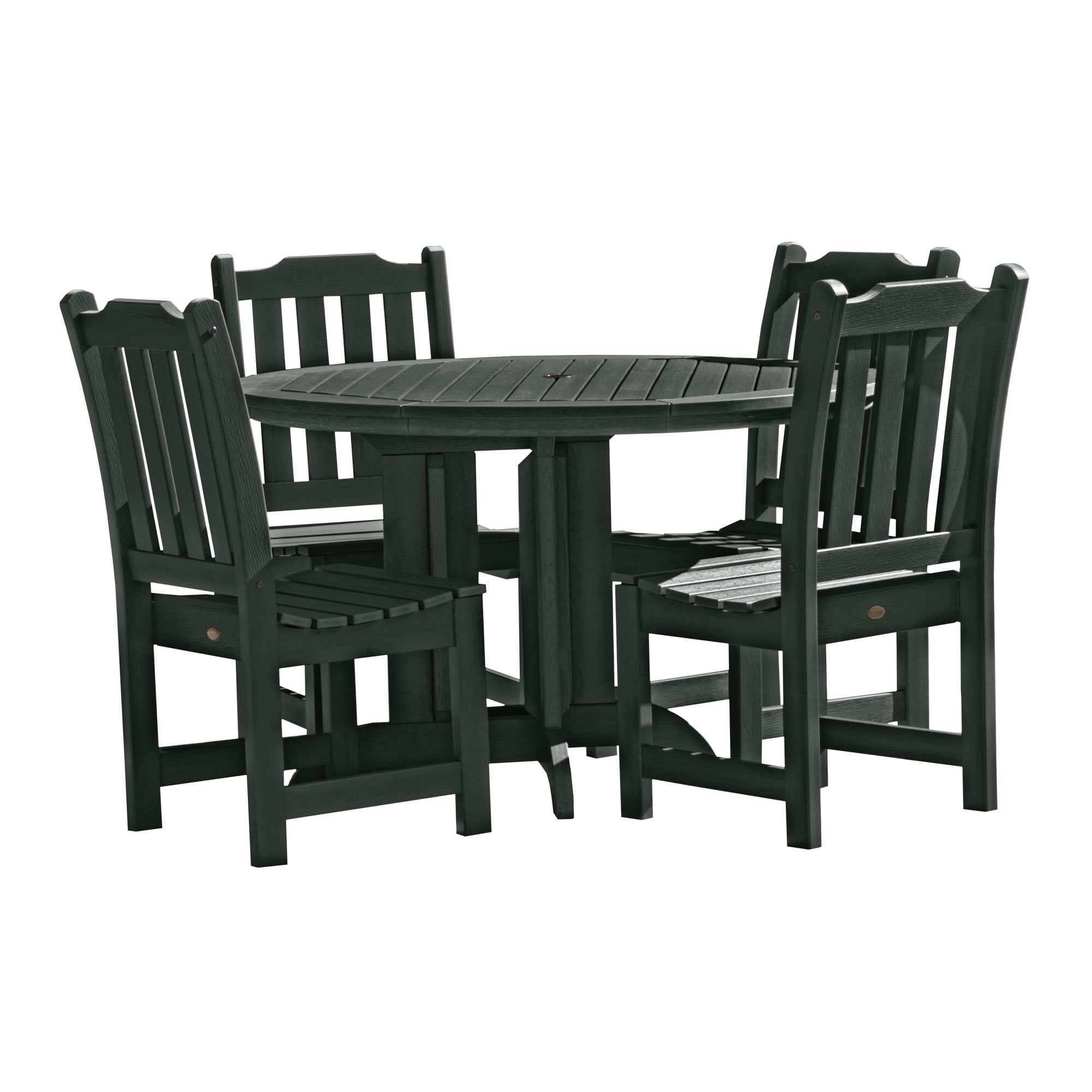 highwood® Eco-Friendly Recycled Plastic Lehigh 5pc Round Dining Set ...