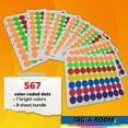 "Tag-A-Room 1"" Large Colorful Round Office Supplies, Color Coded ...