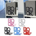 Bookends Non-skid Metal Bookends Books Holder Book Supports for Shelves ...